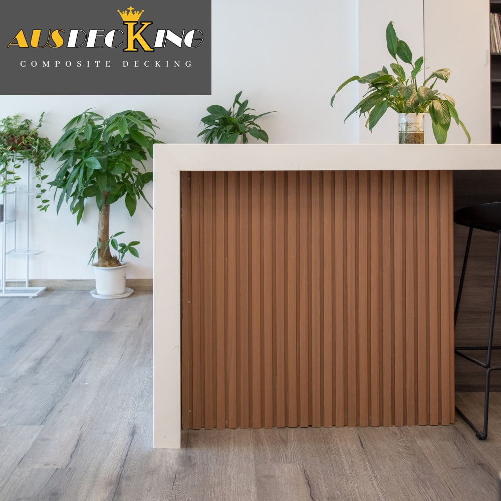 Aurora Cladding 3.4m length - Teak- composite cladding – Ausgrass