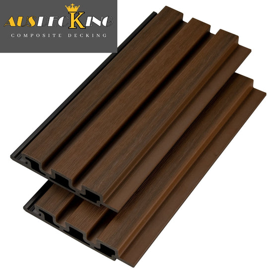Aurora Cladding 3.4m length - Teak- composite cladding – Ausgrass