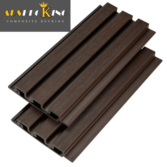 Aurora Cladding 3.4m length - Walnut- composite cladding – Ausgrass