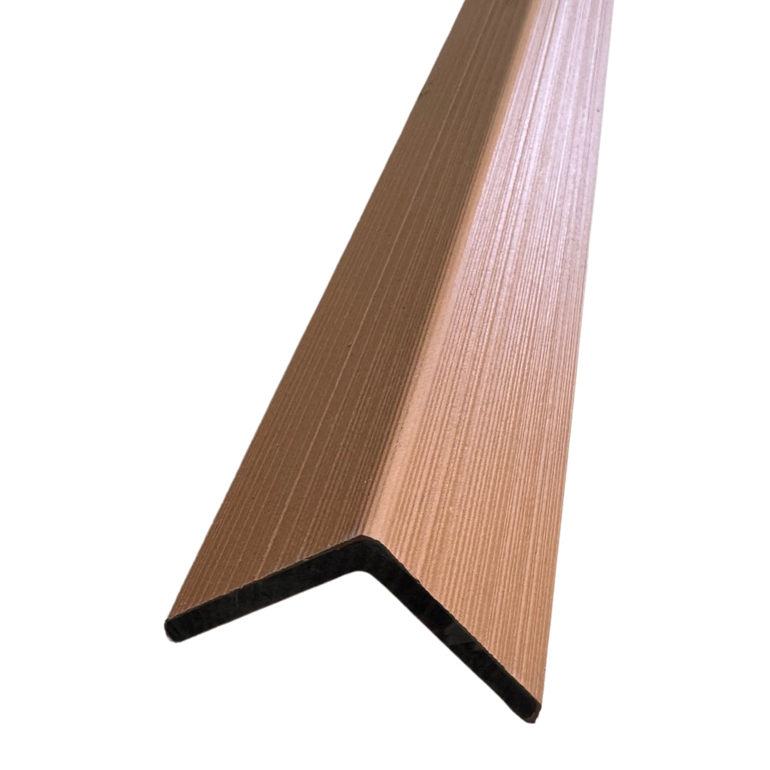 Composite cladding end cap Teak - 2.9 metres – Ausgrass