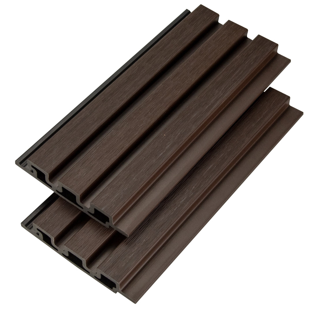 Aurora Cladding 3.4m length - Walnut- composite cladding – Ausgrass